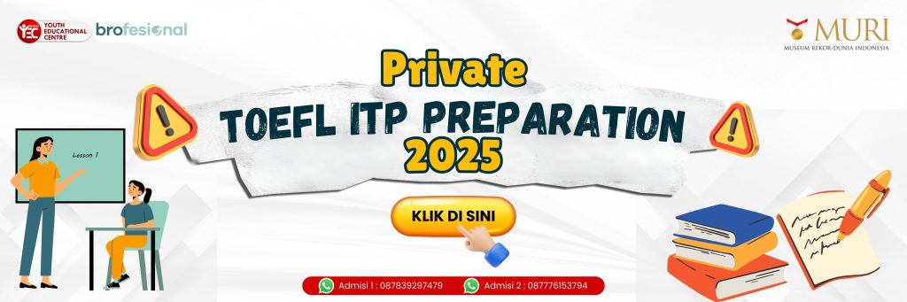 PROMO Private TOEFL ITP Preparation 2025