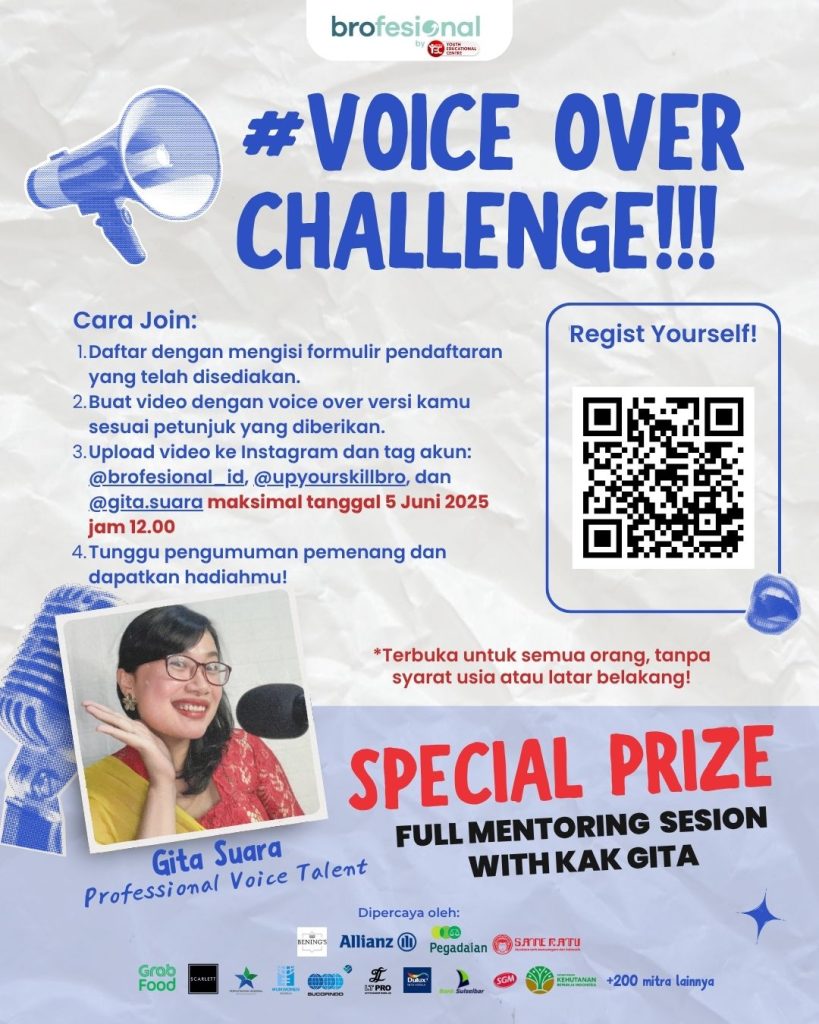 Voice Over Challenge Brofesional X Gita Suara
