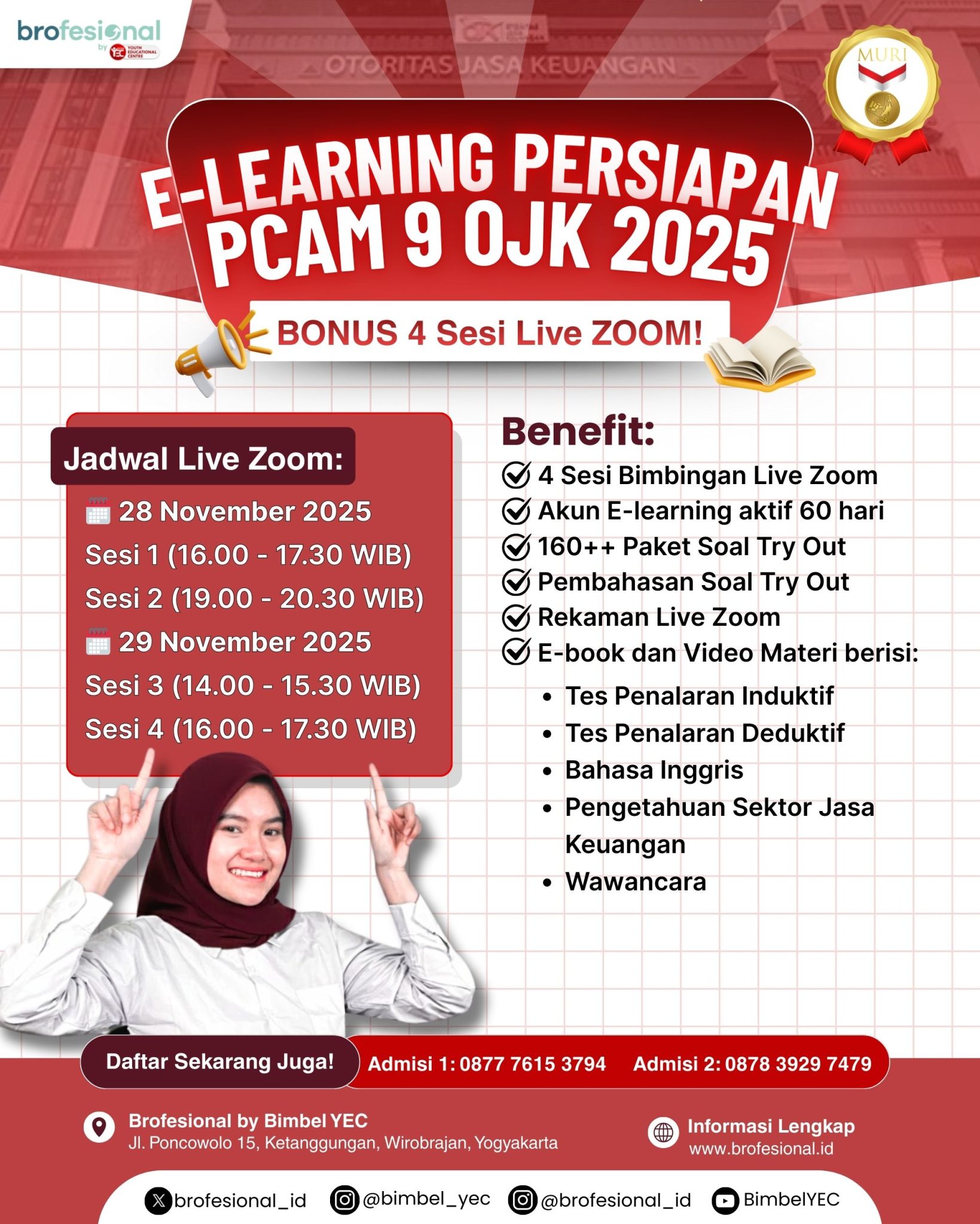 PCAM 9 dan MLE OJK 2025: Fresh Graduate sampai Pro-Hire bisa ikutan!